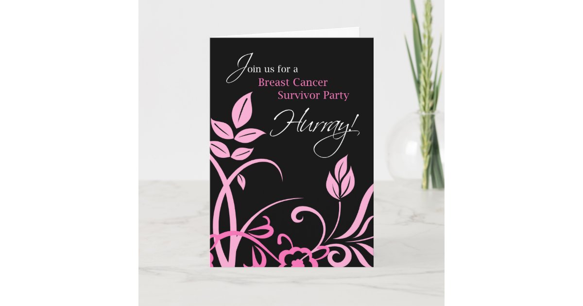 Invitation Breast Cancer Survivor Party | Zazzle