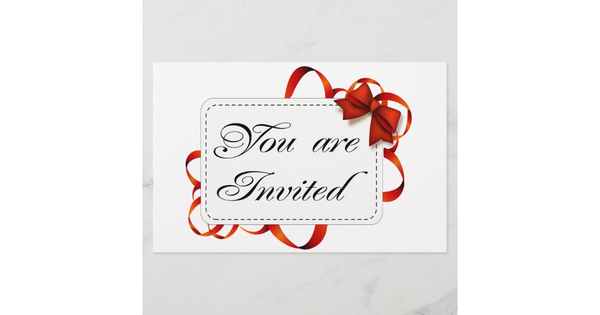 Invitation card >> You Are Invited | Zazzle