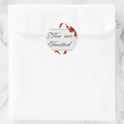 Invitation card >> You Are Invited Classic Round Sticker | Zazzle