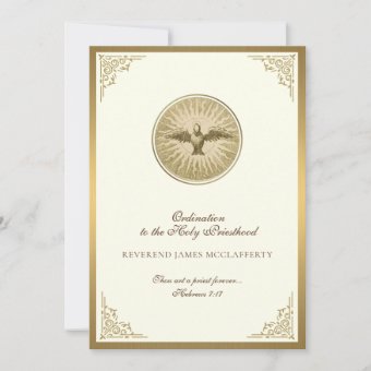 Invitation Catholic Ordination to Holy Priesthood | Zazzle