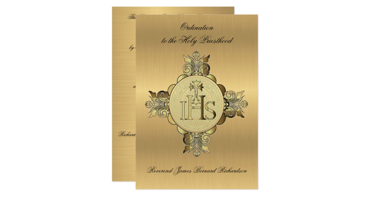 Invitation Catholic Ordination to Holy Priesthood | Zazzle.com