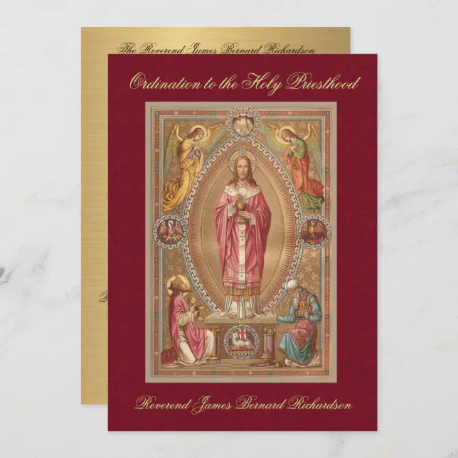Invitation Catholic Ordination to Holy Priesthood | Zazzle