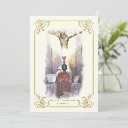 Invitation Catholic Priest Ordination Anniversary | Zazzle