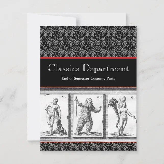 Invitation, Classics, Mythology, Roman Empire Invitation | Zazzle