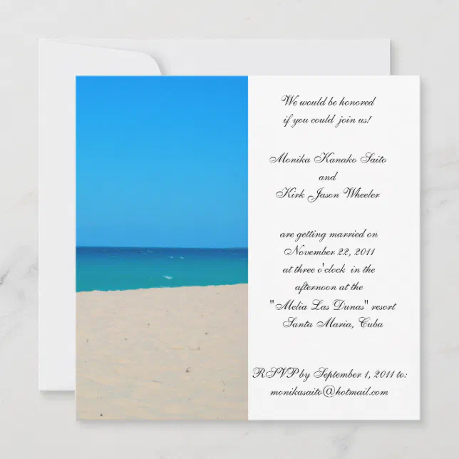 Invitation Destination wedding | Zazzle