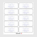 Invitation Guest Details Transparent Sticker | Zazzle