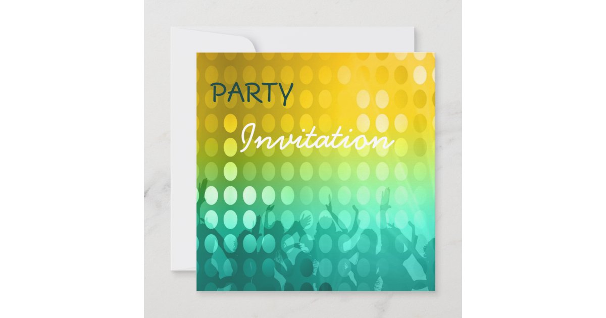 Invitation Party Rave | Zazzle