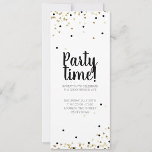 Gold Celebration Of Life Invitations | Zazzle