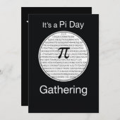 Invitation Pi Day Party Circle, Customizable | Zazzle