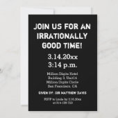 Invitation Pi Day Party Circle, Customizable | Zazzle