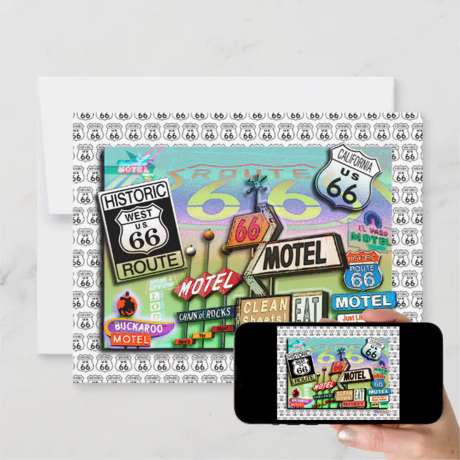 Invitation - Route 66 The Mother Road 18SQ | Zazzle