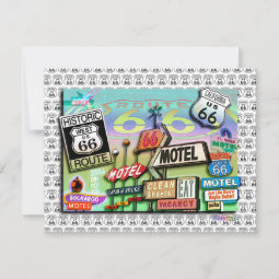 Invitation - Route 66 The Mother Road 18SQ | Zazzle