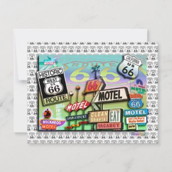 Invitation - Route 66 The Mother Road 18SQ | Zazzle