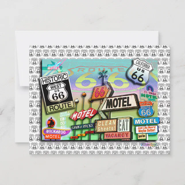 Invitation - Route 66 The Mother Road 18SQ | Zazzle