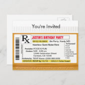 Invitation | RX Prescription for Fun | Zazzle