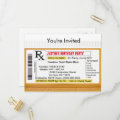 Invitation | RX Prescription for Fun | Zazzle