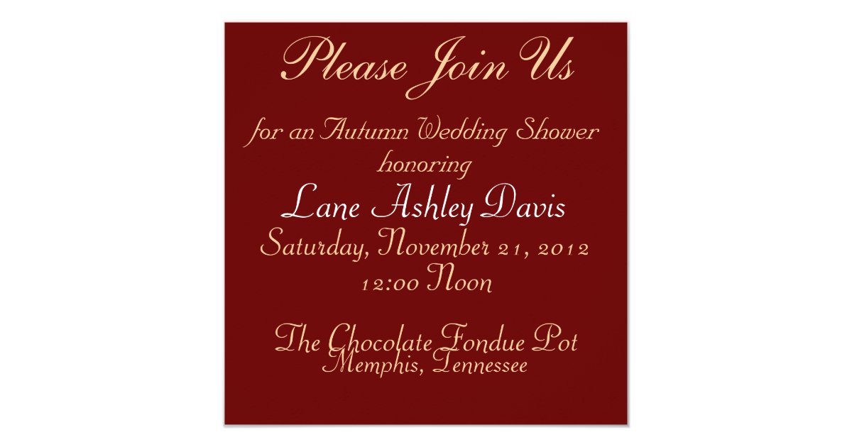 Invitation Sample | Zazzle.com