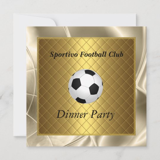 Invitation Soccer Dinner party Football | Zazzle.com