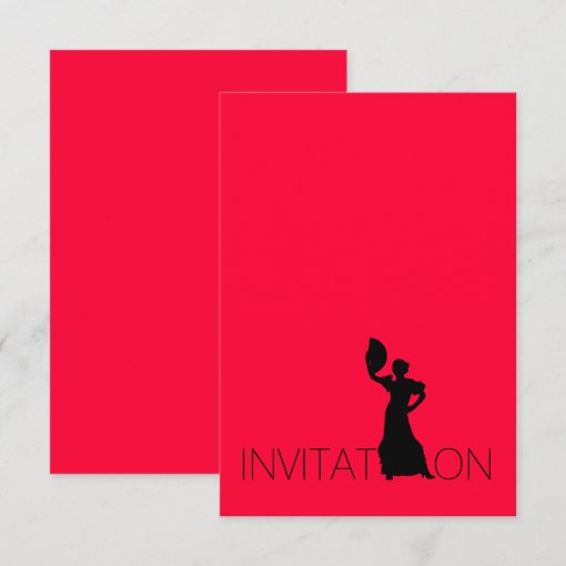 Invitation Tango Flamenco Latin Dance | Zazzle
