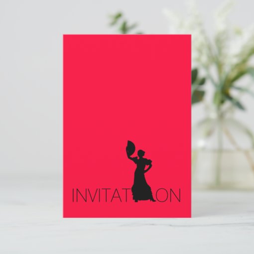 Invitation Tango Flamenco Latin Dance | Zazzle