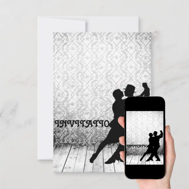 Invitation Tango Flamenco Latin Dance | Zazzle