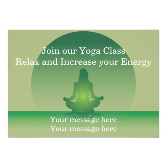Invitation Template Yoga | Zazzle.com