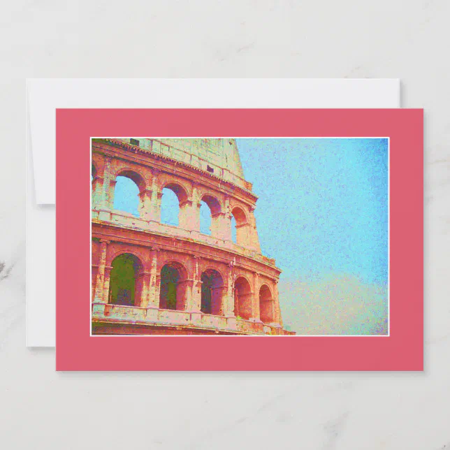 Invitation to Italian Dinner Event - Coliseum Rome | Zazzle