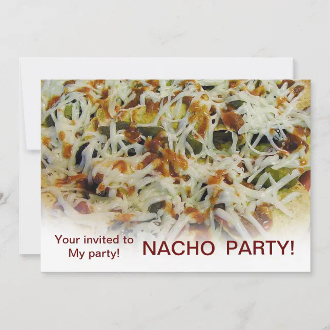 INVITATION TO NACHO PARTY | Zazzle