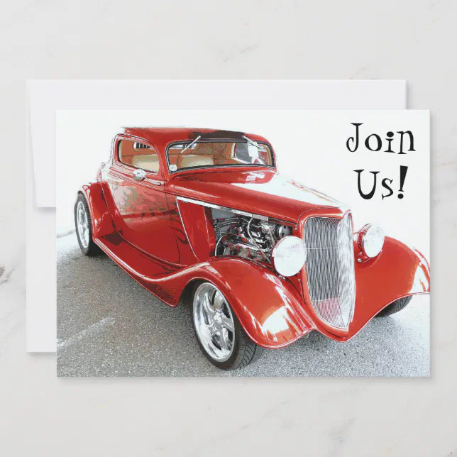 Invitation to Retirement Party, Birthday, Car Show | Zazzle