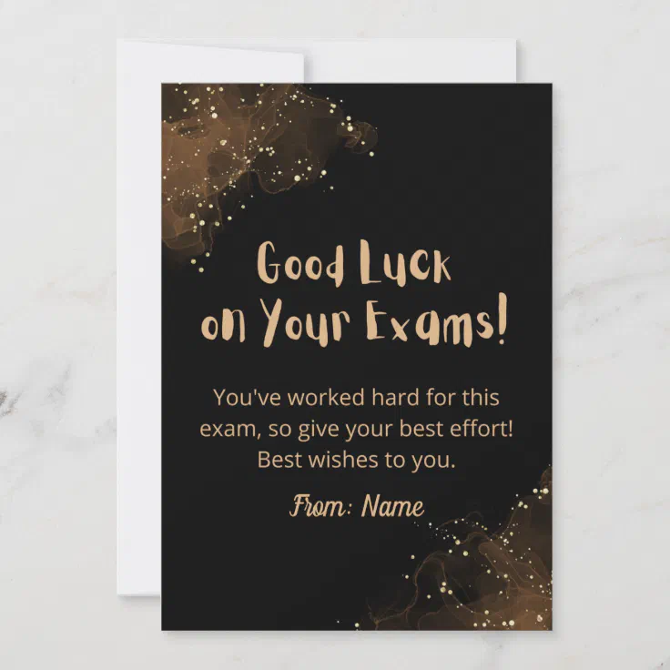 InvitationBest Of Luck For Exam Wishes Invitation | Zazzle