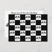 Invitations Any Auto Racing Checkered Flags Indy | Zazzle