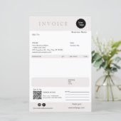 Invoice Sales Receipt Small Business Add Logo | Zazzle
