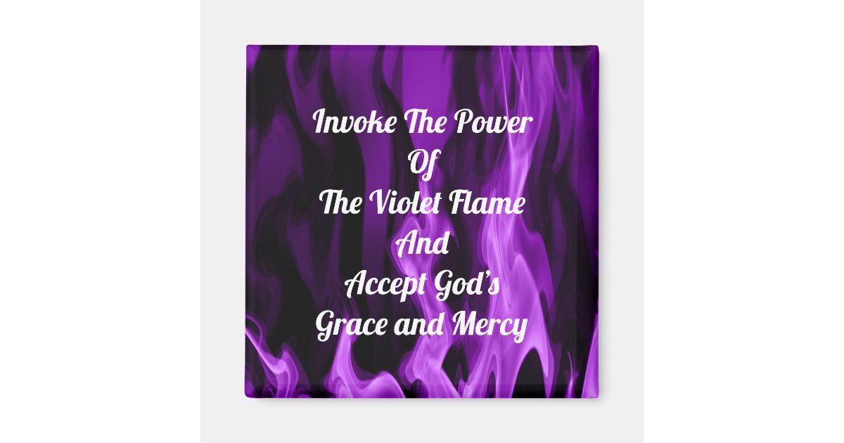 Invoke The Violet Flame Magnet | Zazzle
