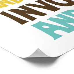 Involve Me Inspirational Quote Poster | Zazzle