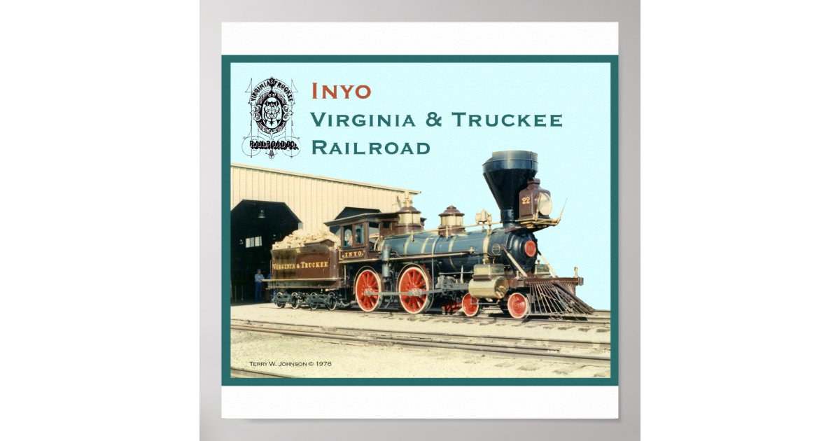 Inyo- Virginia and Truckee Railroad print | Zazzle