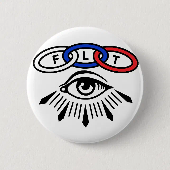 IOOF Three Links and Eye Button | Zazzle