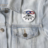 IOOF Three Links and Eye Button | Zazzle