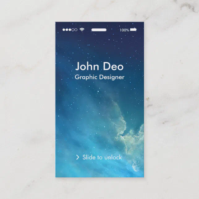iOS Inspired Business Card | Zazzle