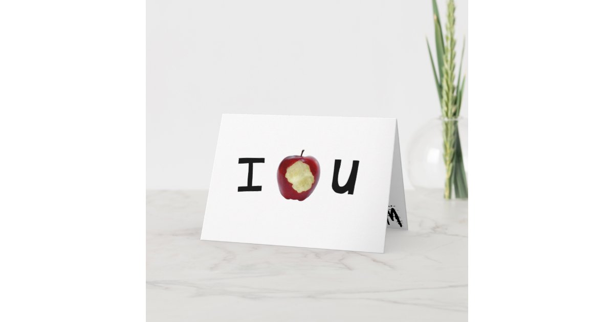 IOU Greeting card | Zazzle