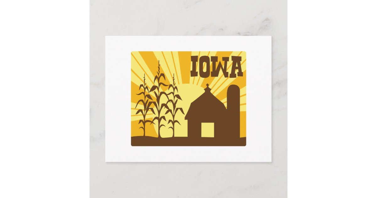 Iowa Corn Farm Postcard | Zazzle
