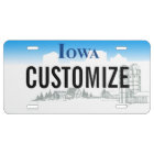 Iowa Custom License Plate | Zazzle