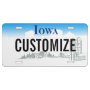 Iowa Custom License Plate | Zazzle