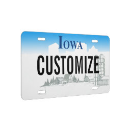Iowa Custom License Plate | Zazzle