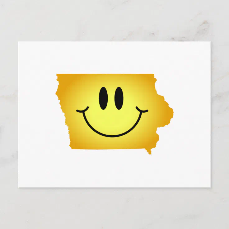Iowa Face Postcard | Zazzle