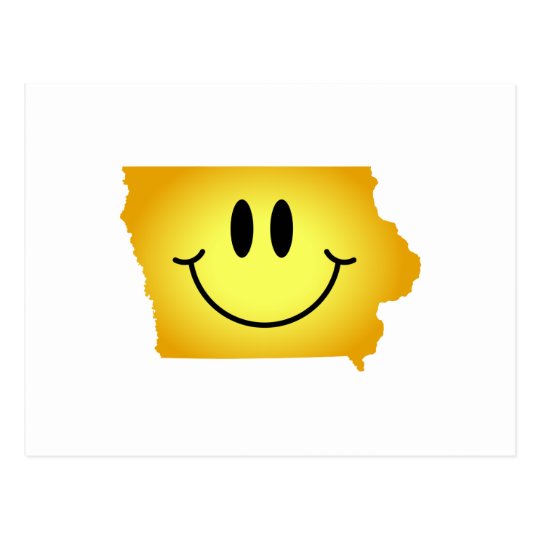 Iowa Face Postcard | Zazzle.com