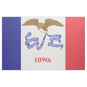 State of Iowa Tartan Fabric | Zazzle