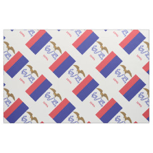 State of Iowa Tartan Fabric | Zazzle