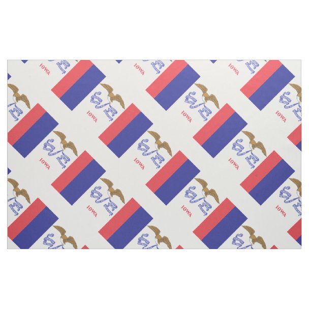 State of Iowa Tartan Fabric | Zazzle