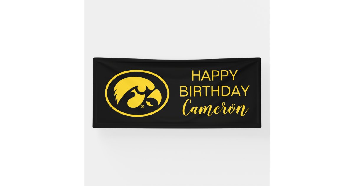 Iowa Hawkeyes Birthday Banner | Zazzle