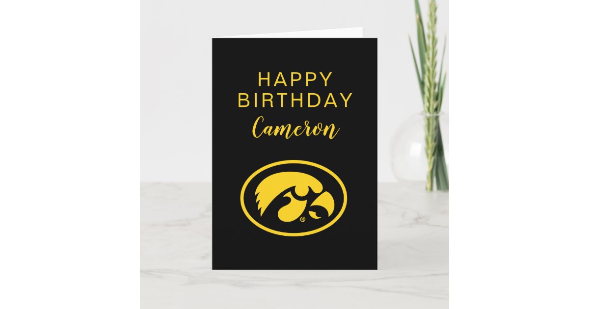 Iowa Hawkeyes Birthday Card | Zazzle